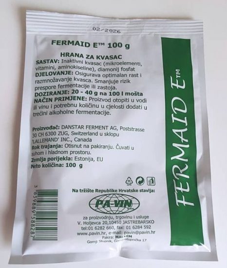 Fermaid E 100 gr, hrana za kvasce - Agroart